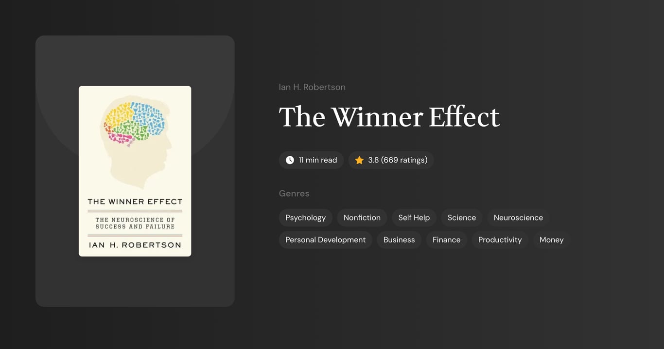The Winner Effect Book Summary