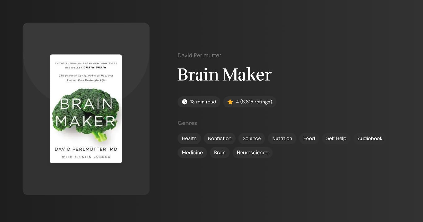 Brain Maker Book Summary