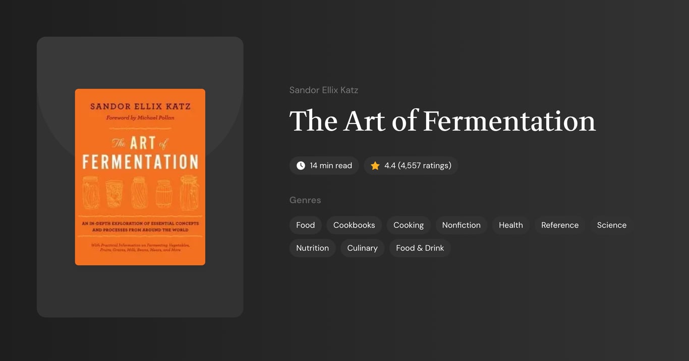 The Art of Fermentation Book Summary