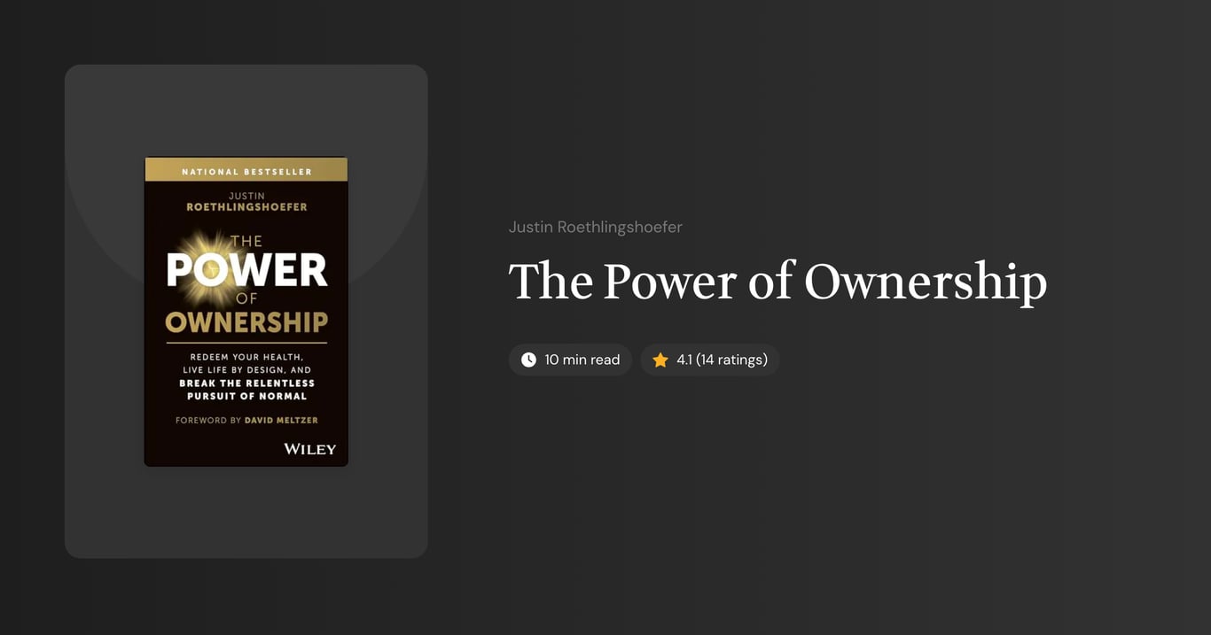 The Power of Ownership Book Summary