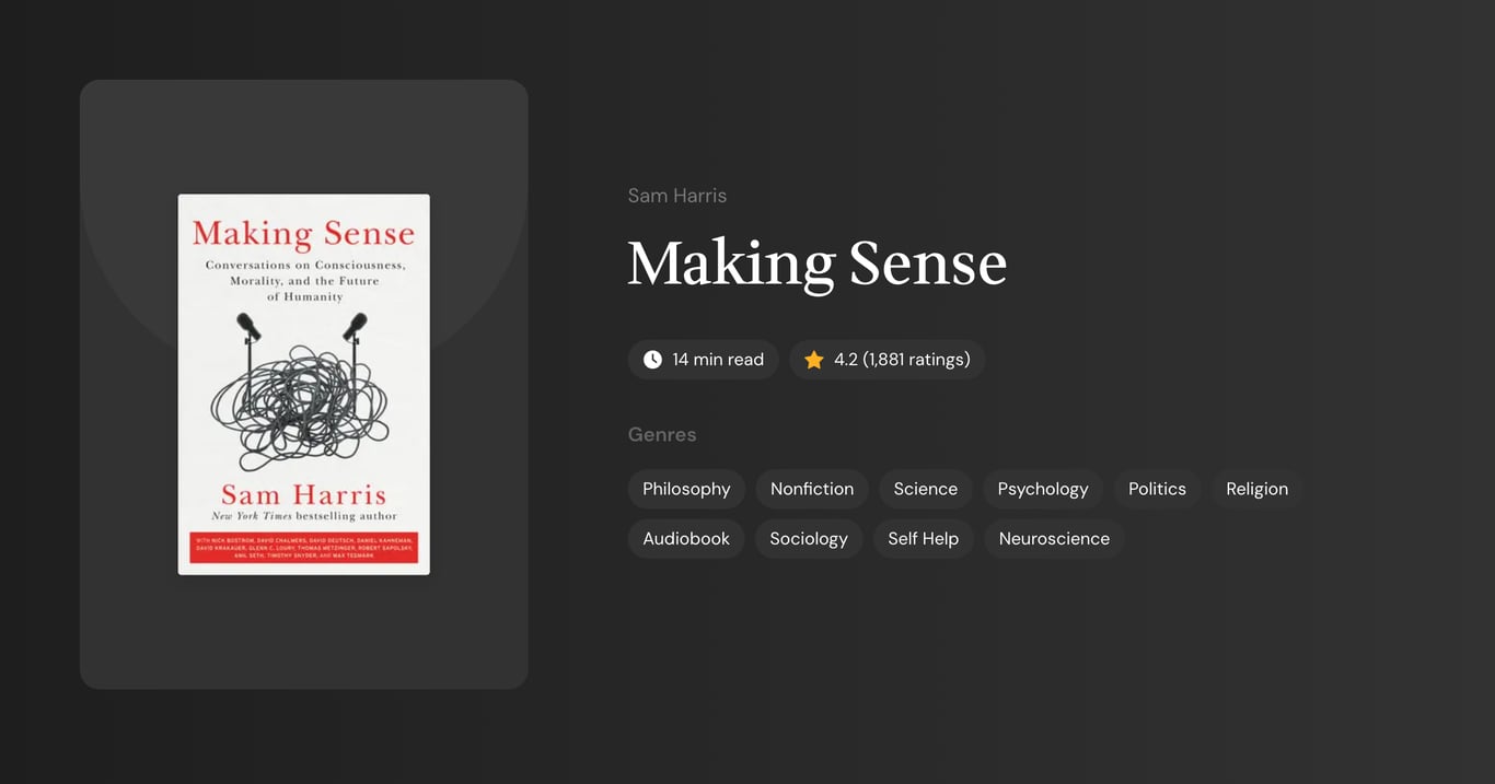 Making Sense Book Summary