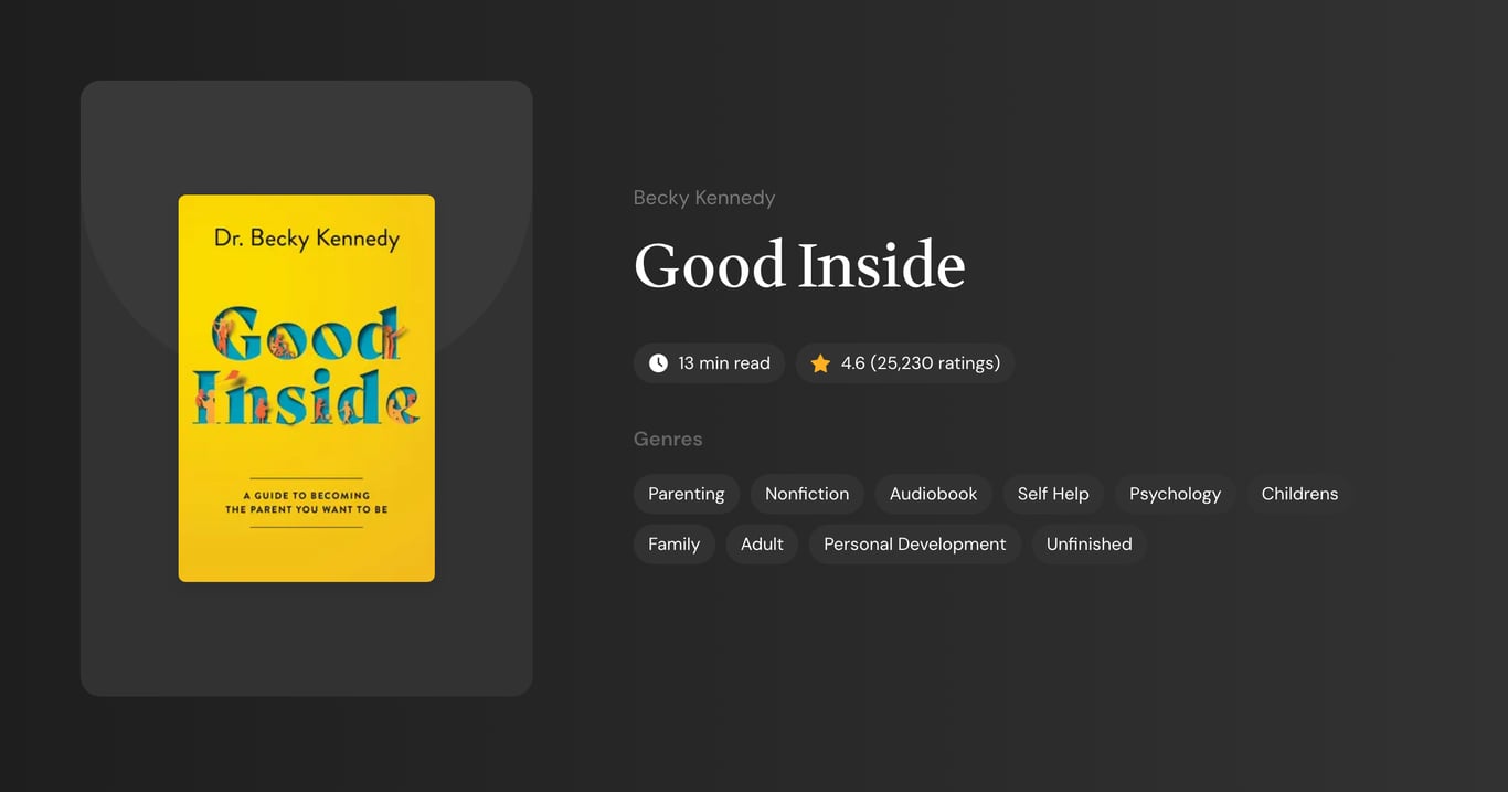 Good Inside Book Summary