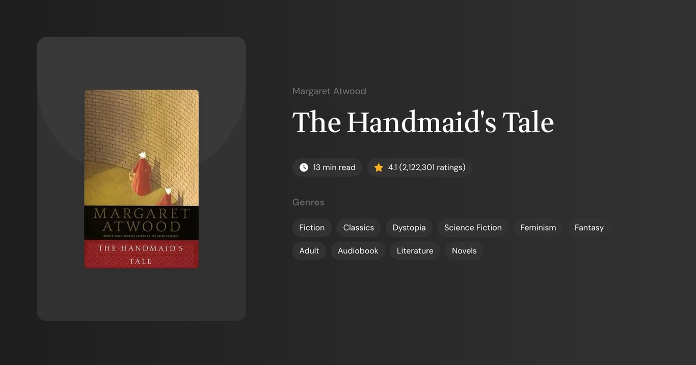 The Handmaid's Tale Book Summary