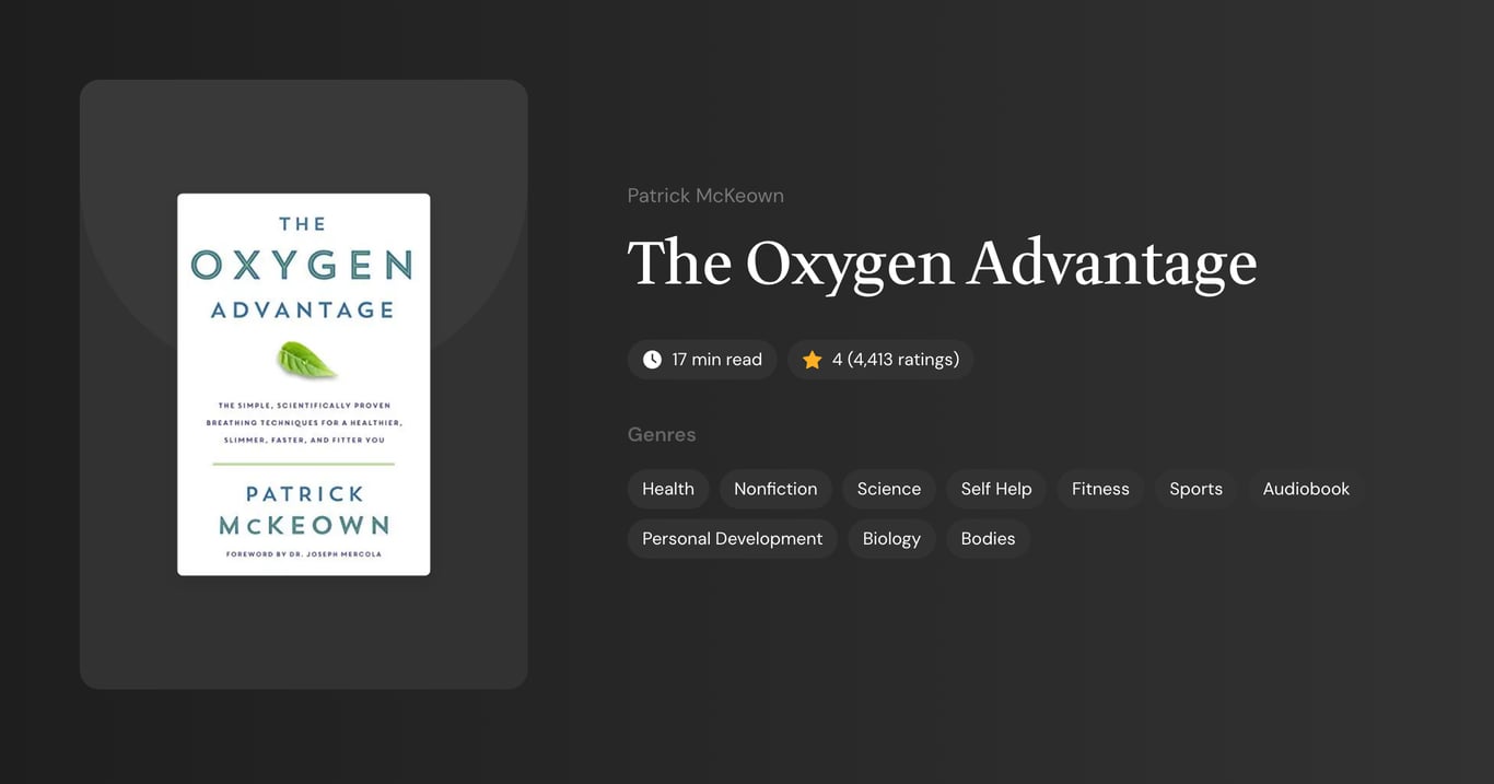 The Oxygen Advantage Book Summary