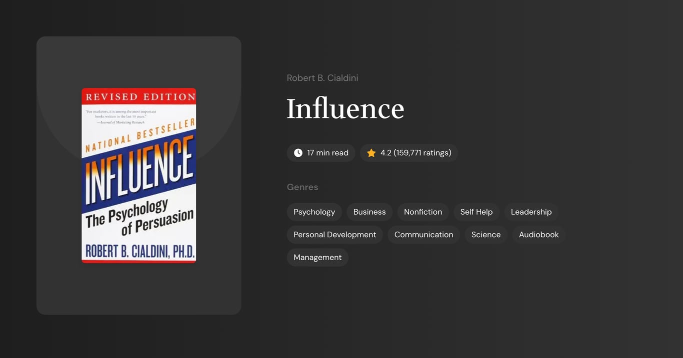 Influence Book Summary