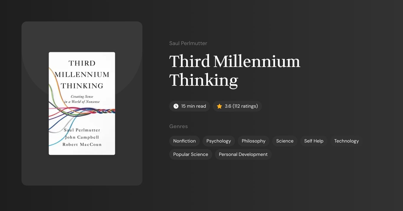 Third Millennium Thinking Book Summary