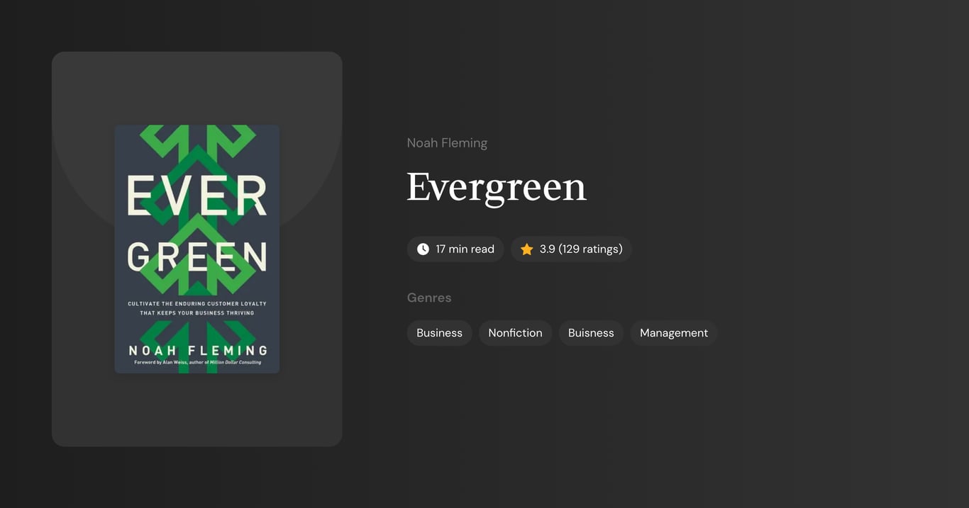 Evergreen Book Summary