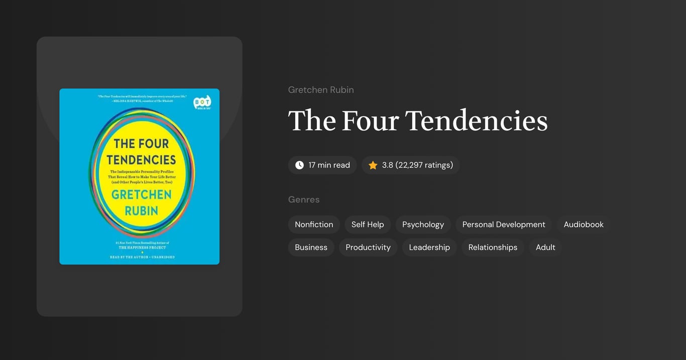 The Four Tendencies Book Summary