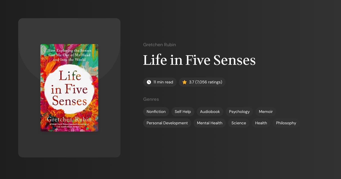 Life in Five Senses Book Summary