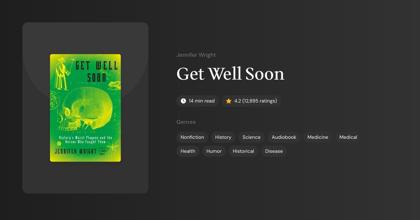 Get Well Soon Book Summary