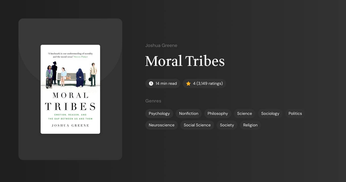 Moral Tribes Book Summary