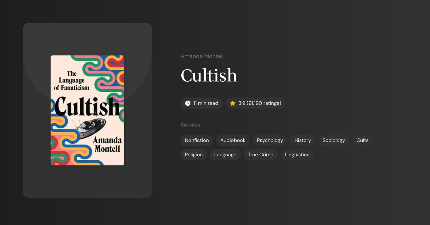 Cultish Book Summary