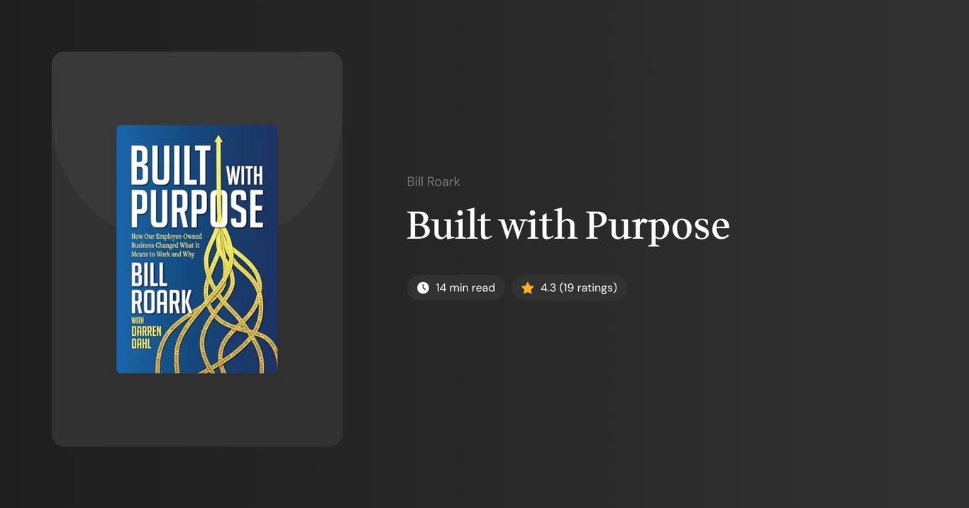 Built with Purpose Book Summary