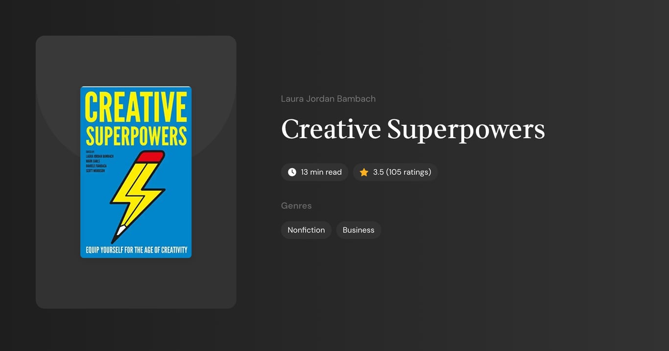 Creative Superpowers Book Summary