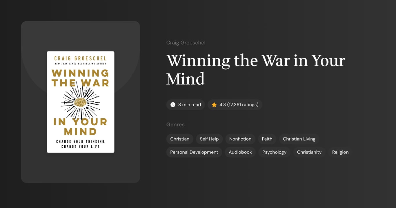 Winning the War in Your Mind Book Summary