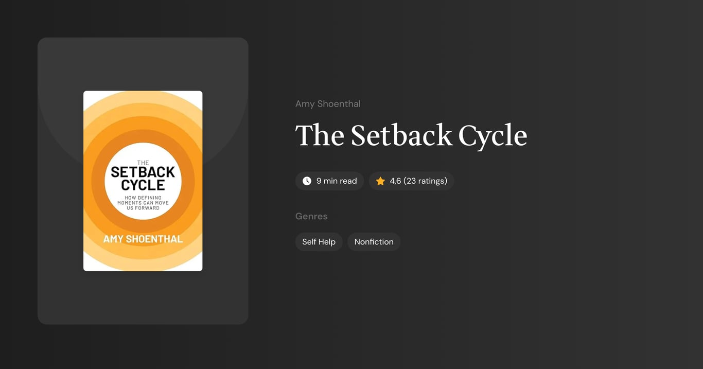 The Setback Cycle Book Summary