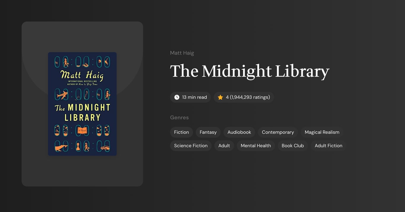The Midnight Library Book Summary