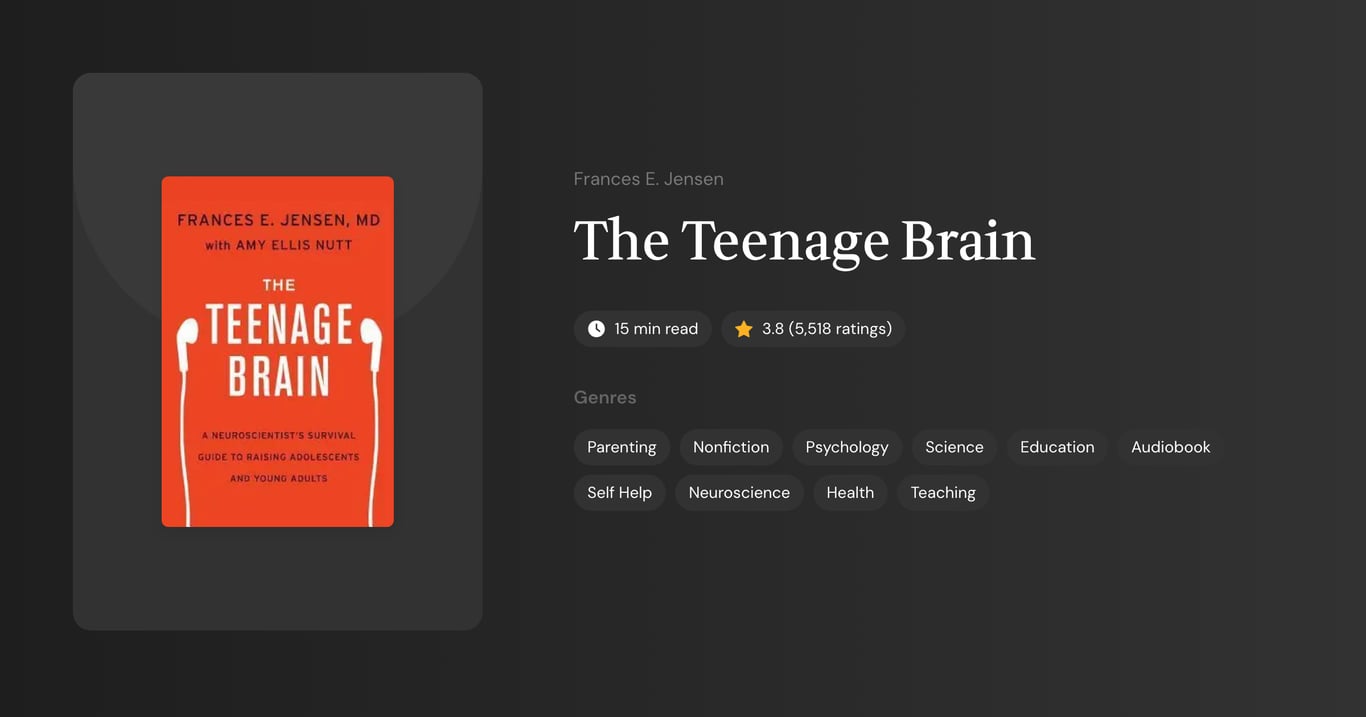 The Teenage Brain Book Summary