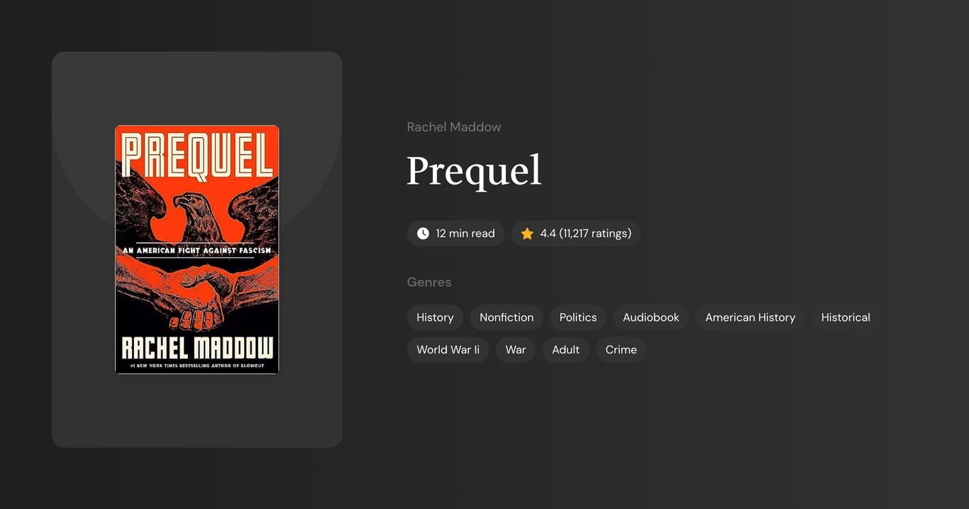 Prequel Book Summary