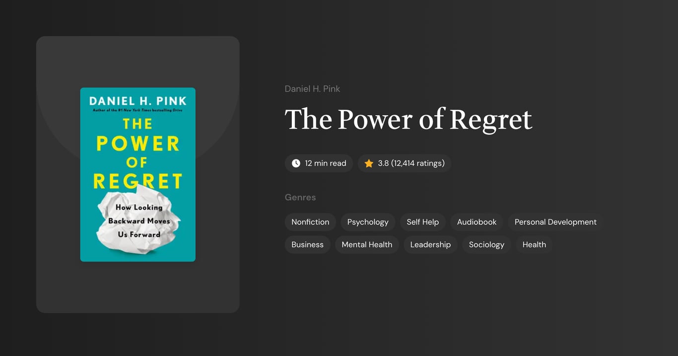 The Power of Regret Book Summary