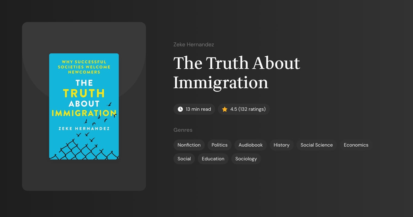 The Truth About Immigration Book Summary