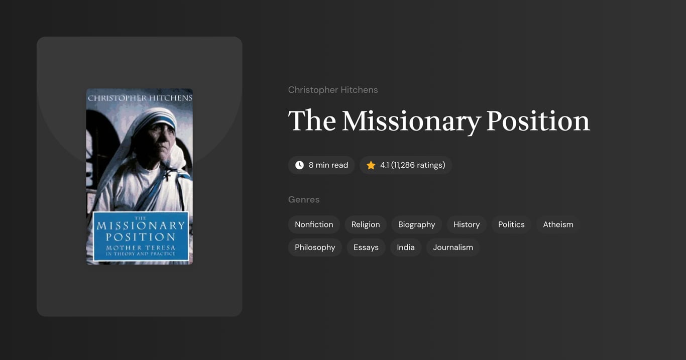 The Missionary Position Book Summary