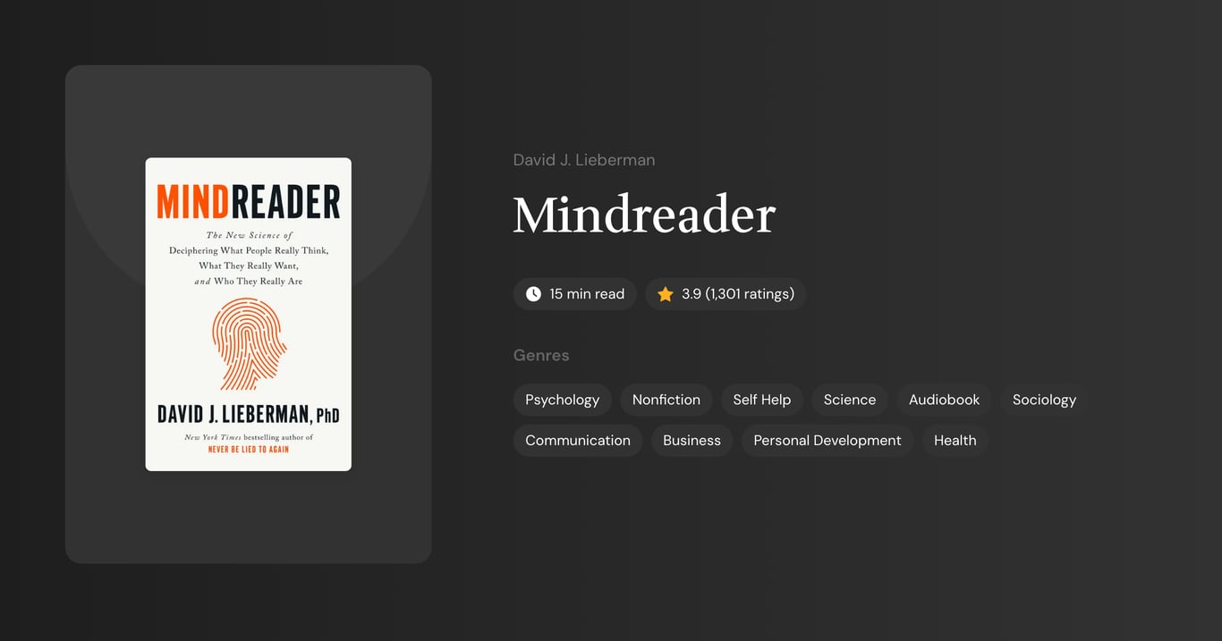 Mindreader Book Summary