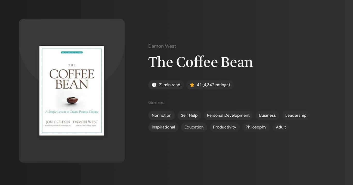 The Coffee Bean Book Summary
