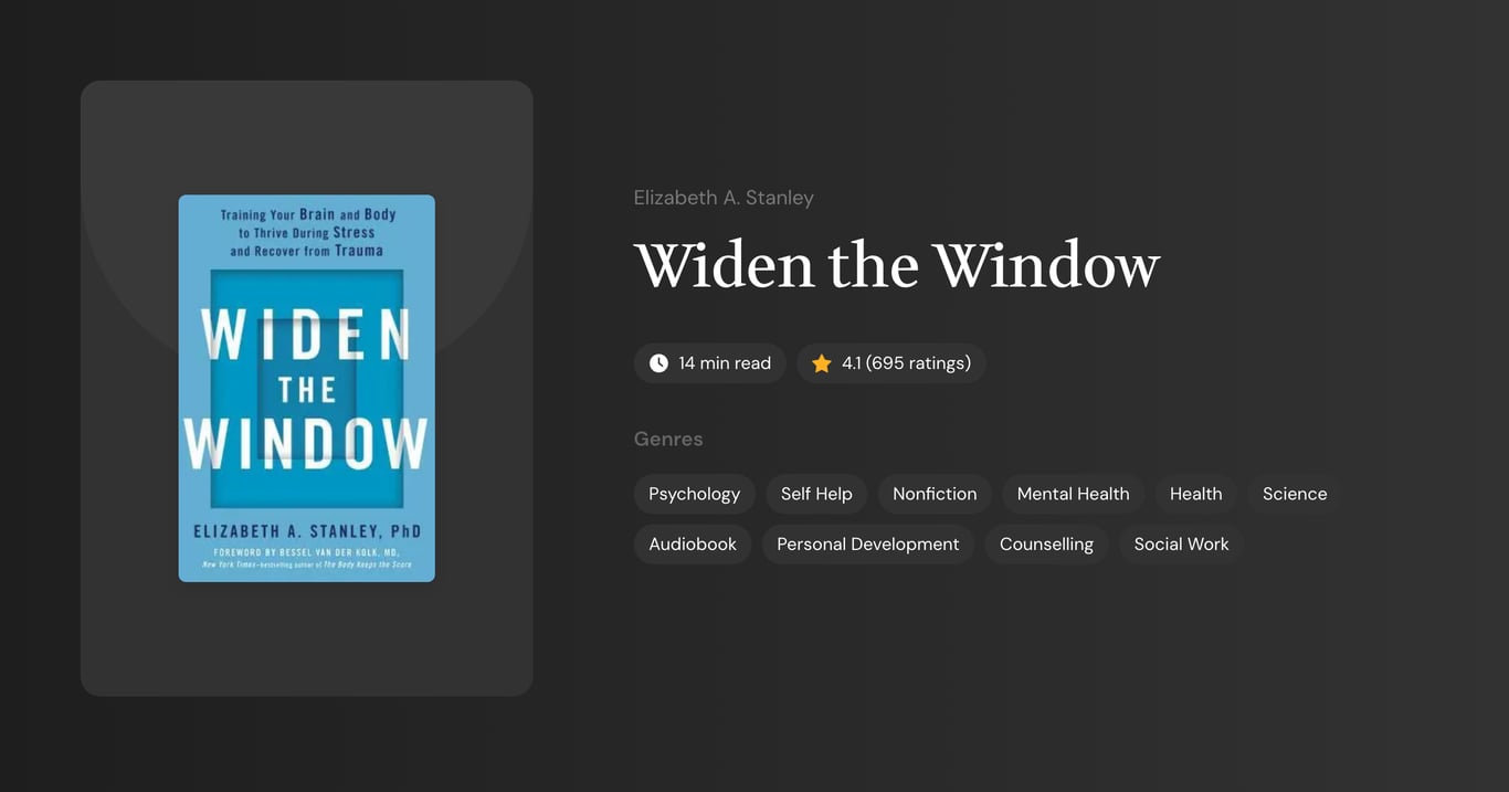 Widen the Window Book Summary