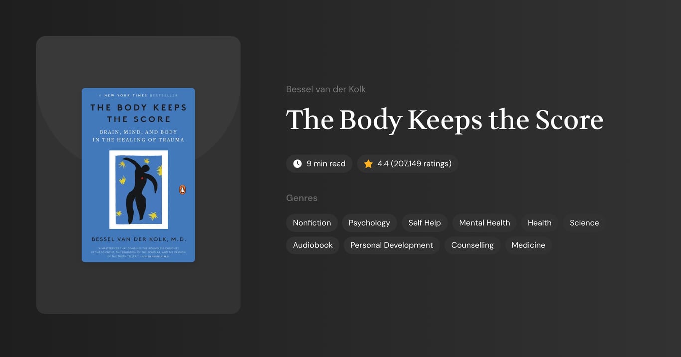 The Body Keeps the Score Book Summary