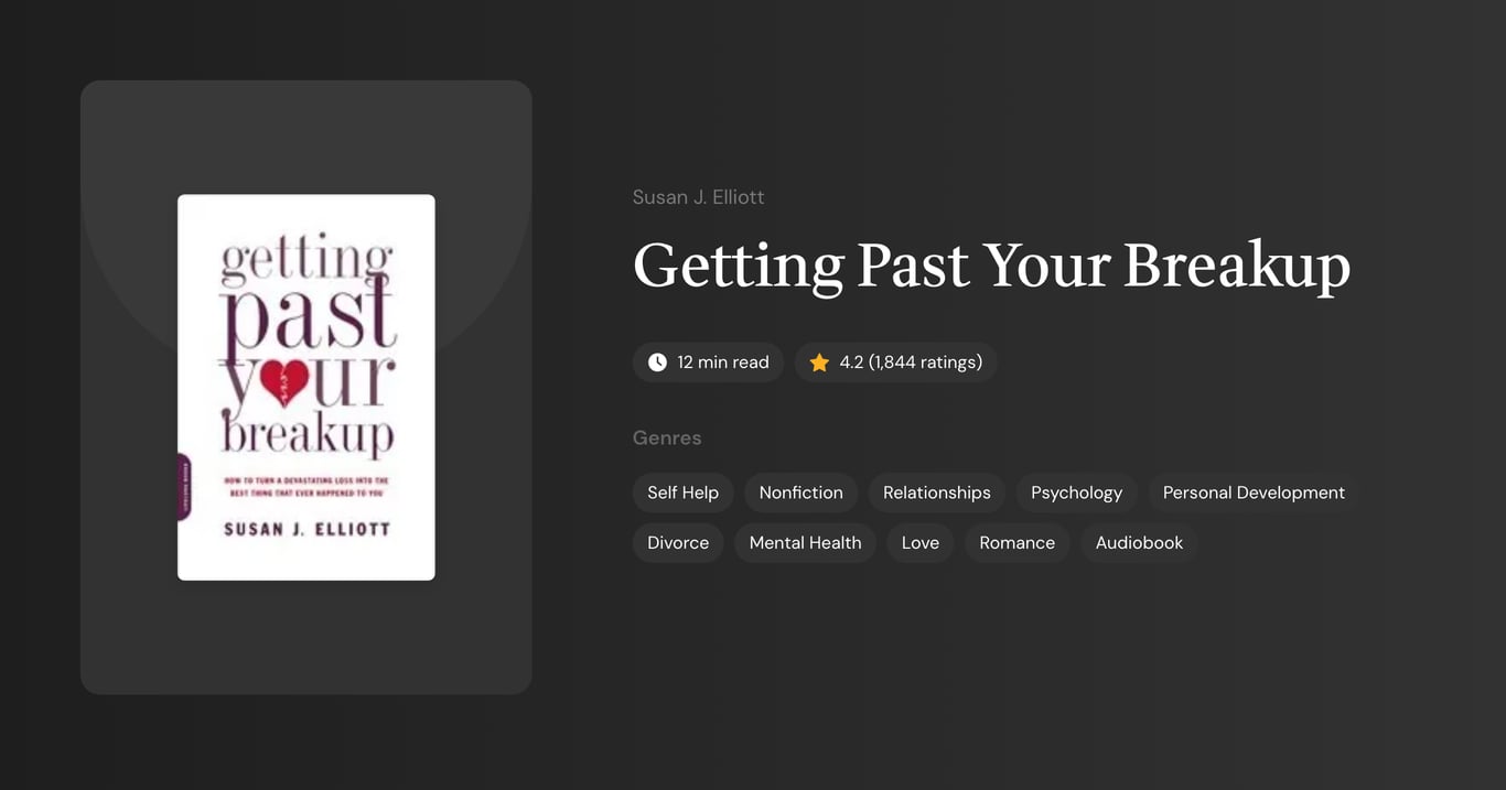 Getting Past Your Breakup Book Summary