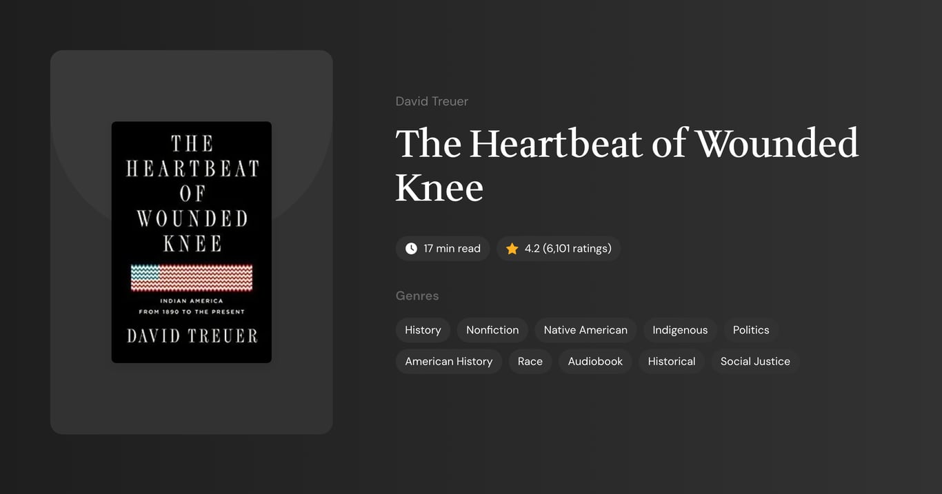 The Heartbeat of Wounded Knee Book Summary