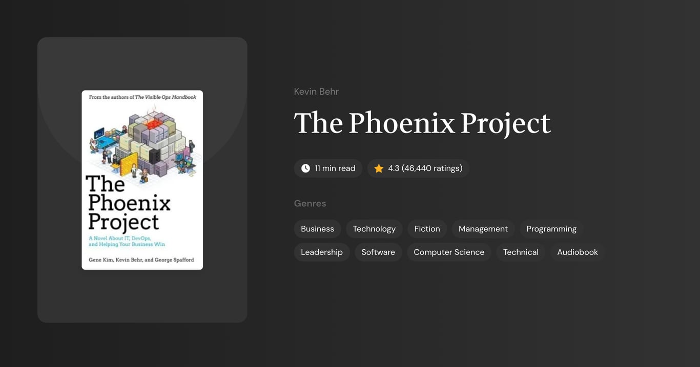 The Phoenix Project Book Summary