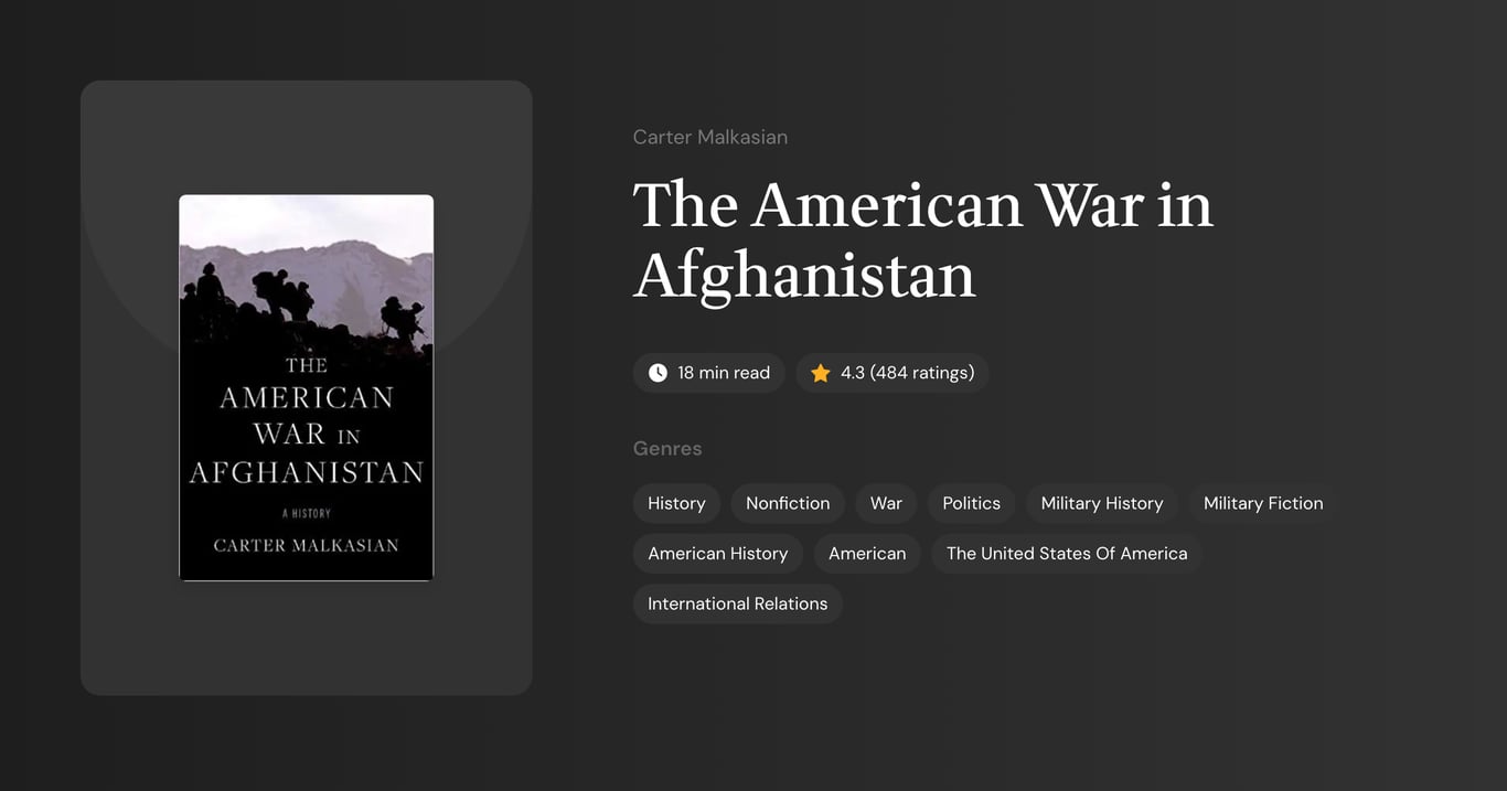 The American War in Afghanistan Book Summary