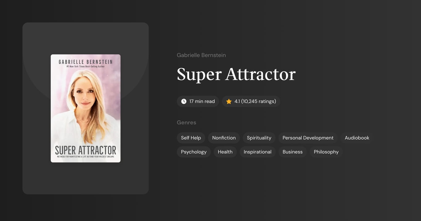 Super Attractor Book Summary