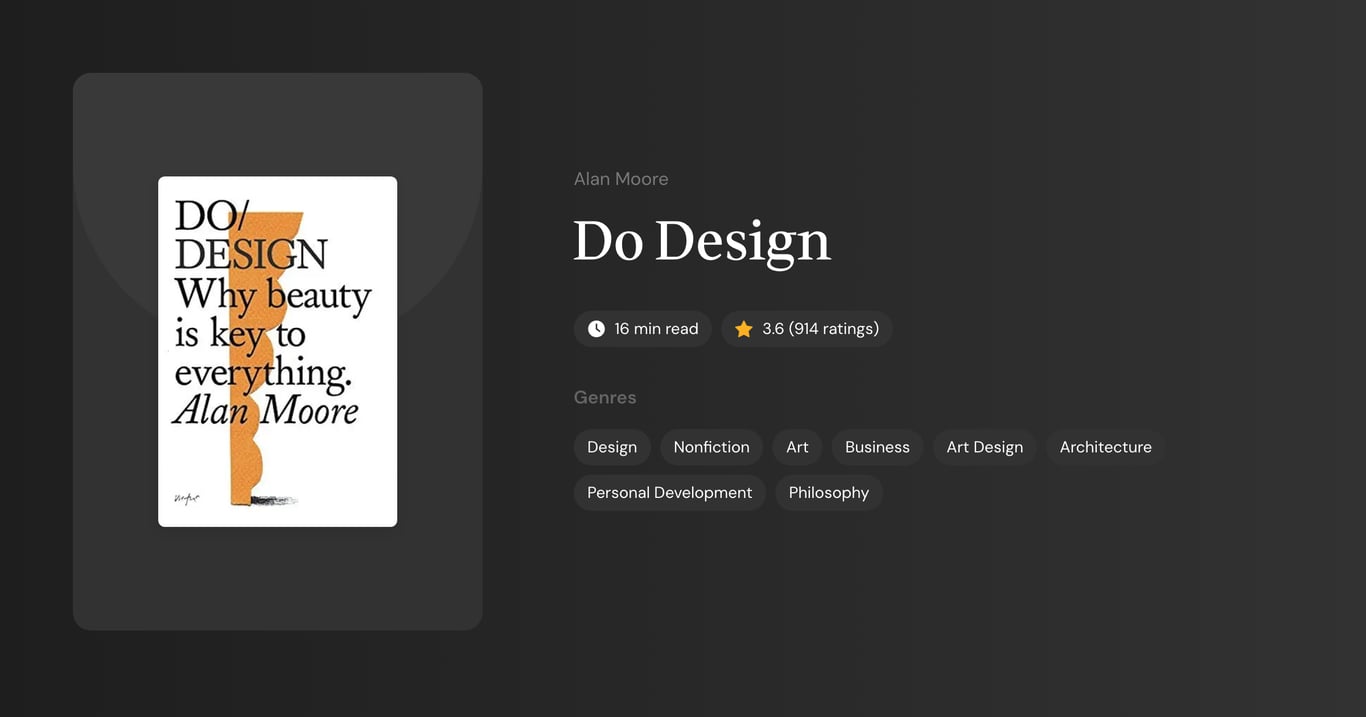 Do Design Book Summary
