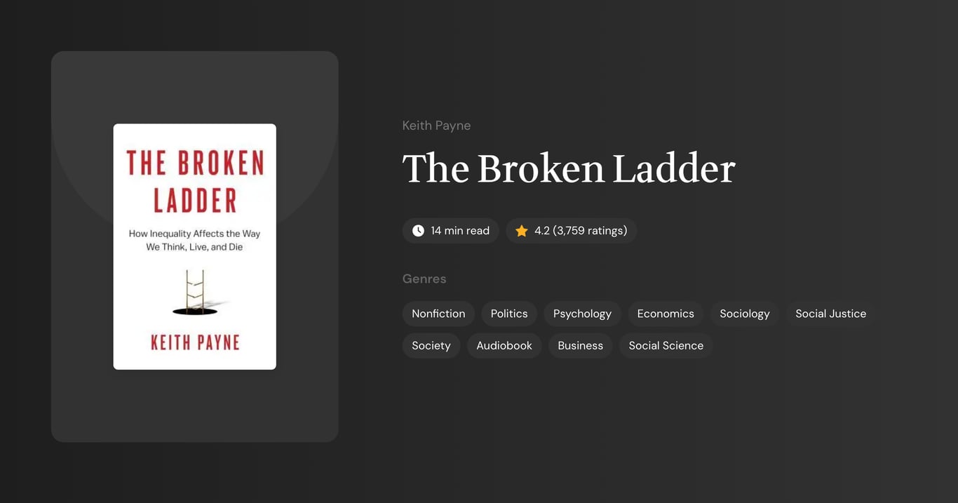 The Broken Ladder Book Summary